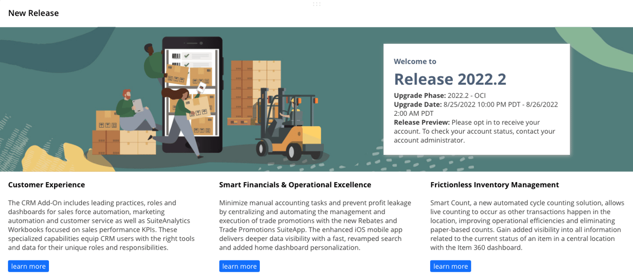 NetSuite 2022.2 Release Highlights and New Functionality